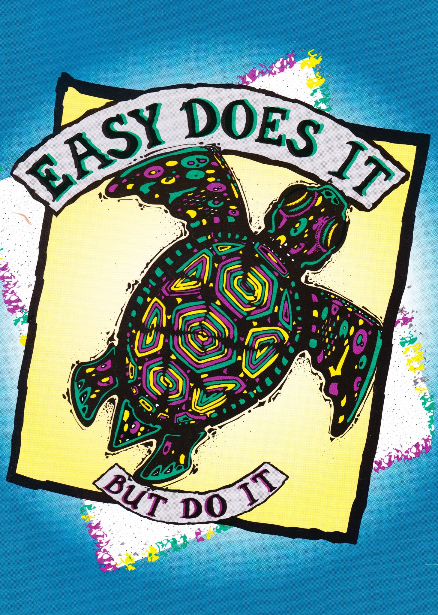 Easy Does It Turtle Card VG C28 2 95 12 Step Program Books And 